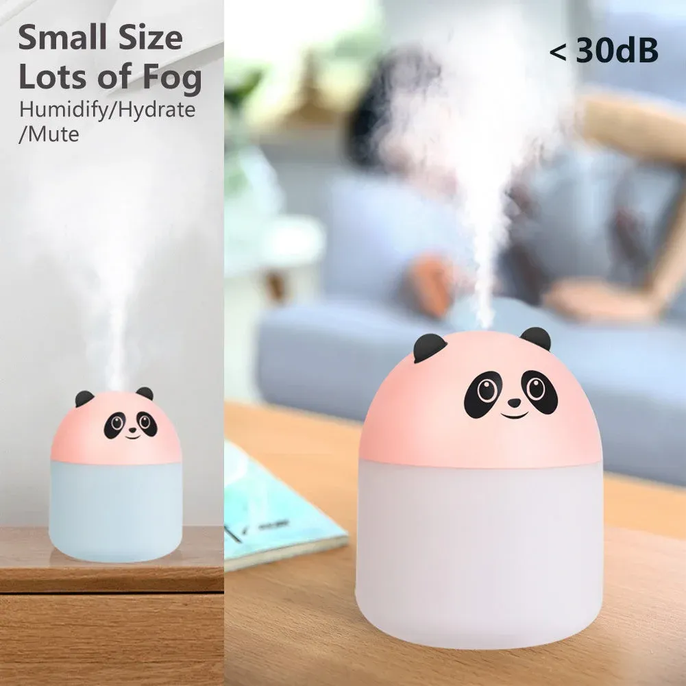 DHgate.com:Panda Mini Humidifier, 250ml USB Mist Diffuser with Night ...