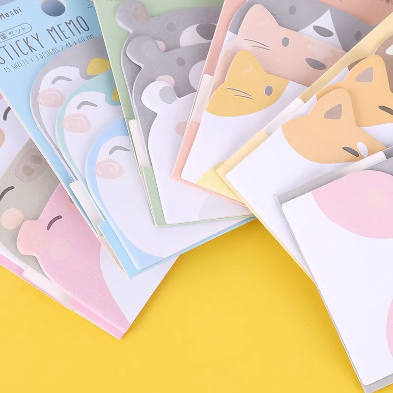 Adhesive Animals Pig Sticky Notes Notepad Memo Pad Stationery Sticker ...