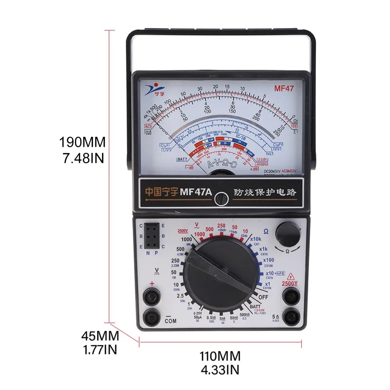 Wholesale Type Ammeter Current Meter Panel Multimeter Experiment ...