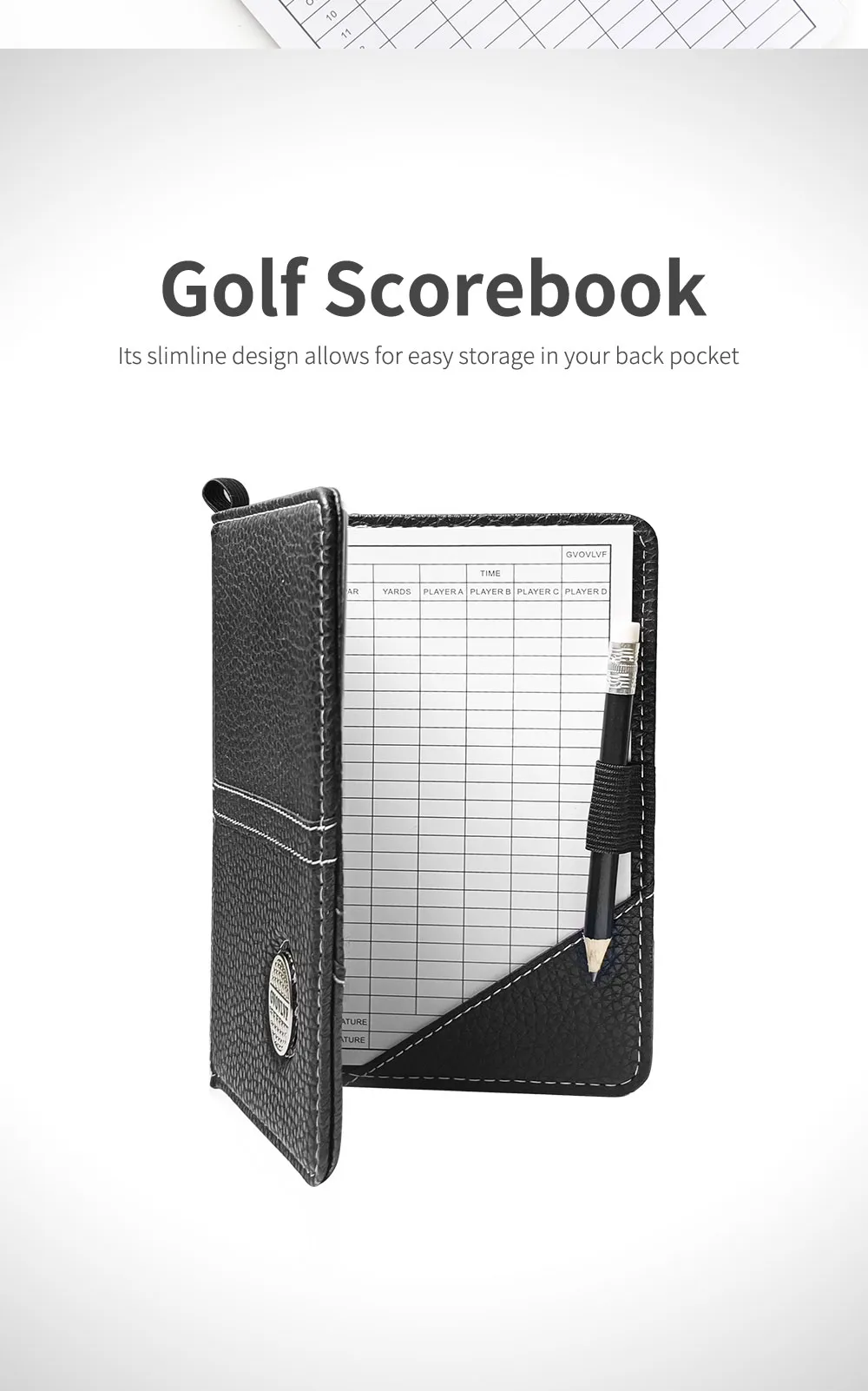 Golf Scorecard Score Sheet Tracking Record Stat Card Double Sided ...