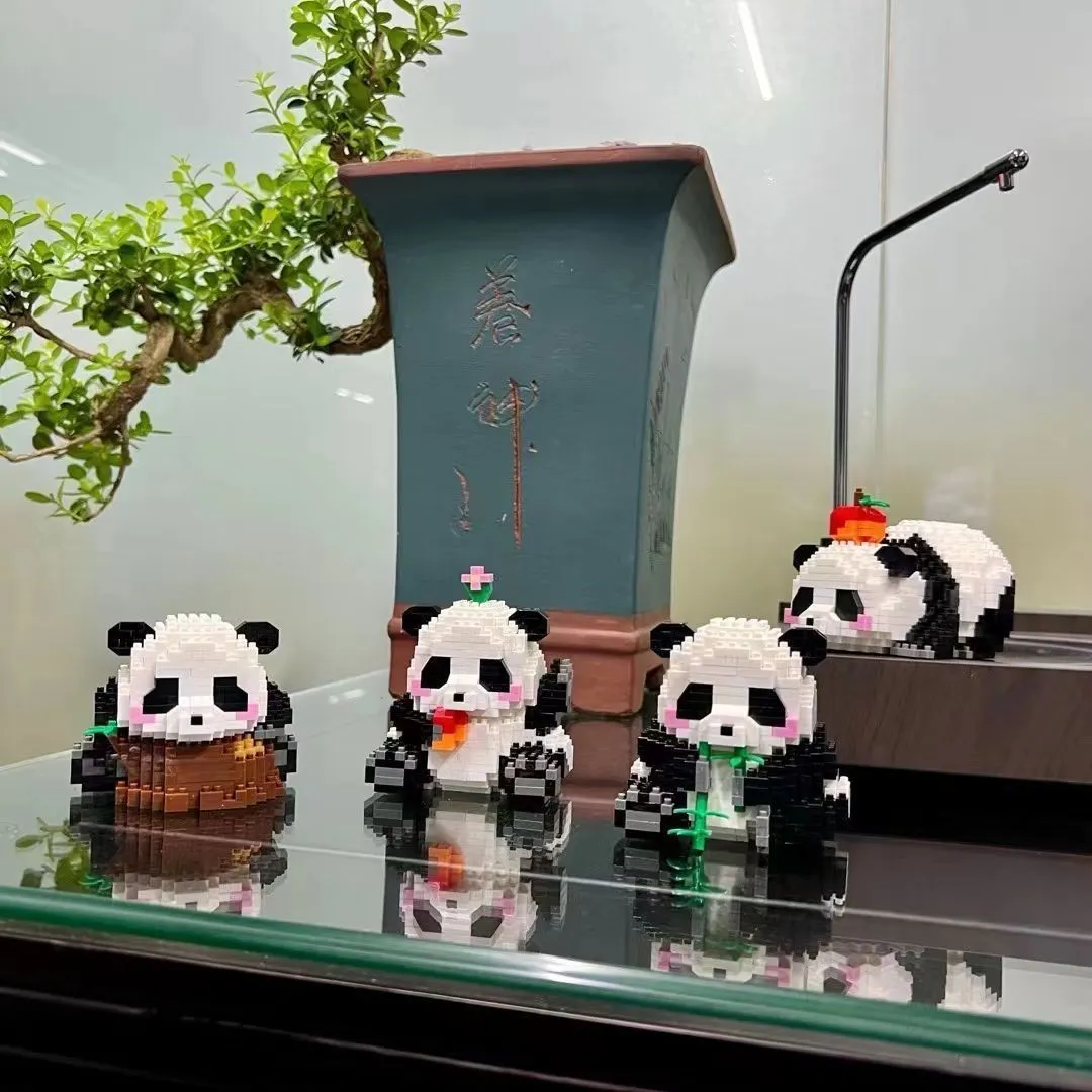 DHgate.com:Kawaii Panda Life Micro Building Blocks: Mini Bricks Figure ...