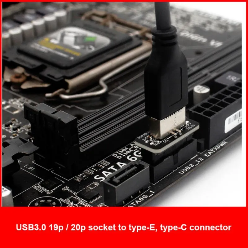 DHgate.com:73S Motherboard 90° Type-E to Type-C Adapter: Mini PC & Tablet Front Panel USB ...