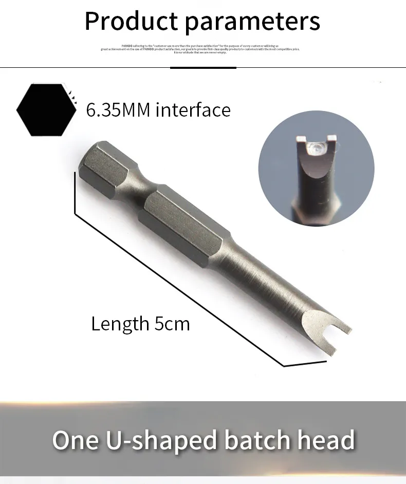 Mini Special-Shaped Screwdriver Set 1/4 in 6.35mm U-Shaped Y-Type ...