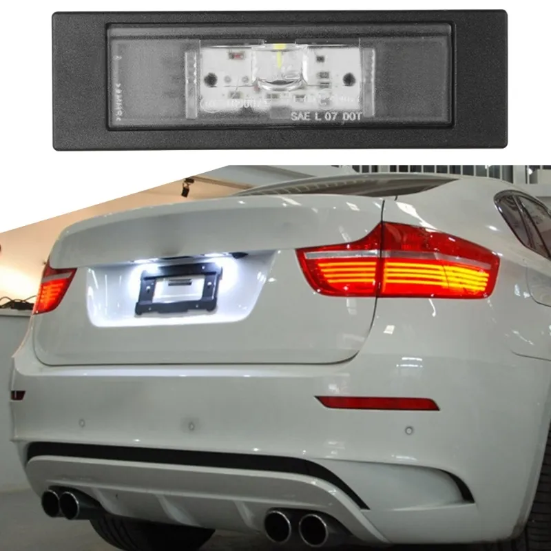 Car Rear Bumper LED License Plate Lamp Replacement for BMW E85 E86 E89 ...