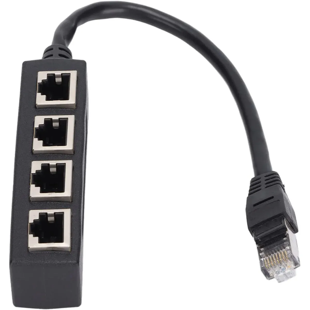 RJ45 Cable Extender: 1 Male To 4 Female Ethernet Splitter Adapter Cable ...