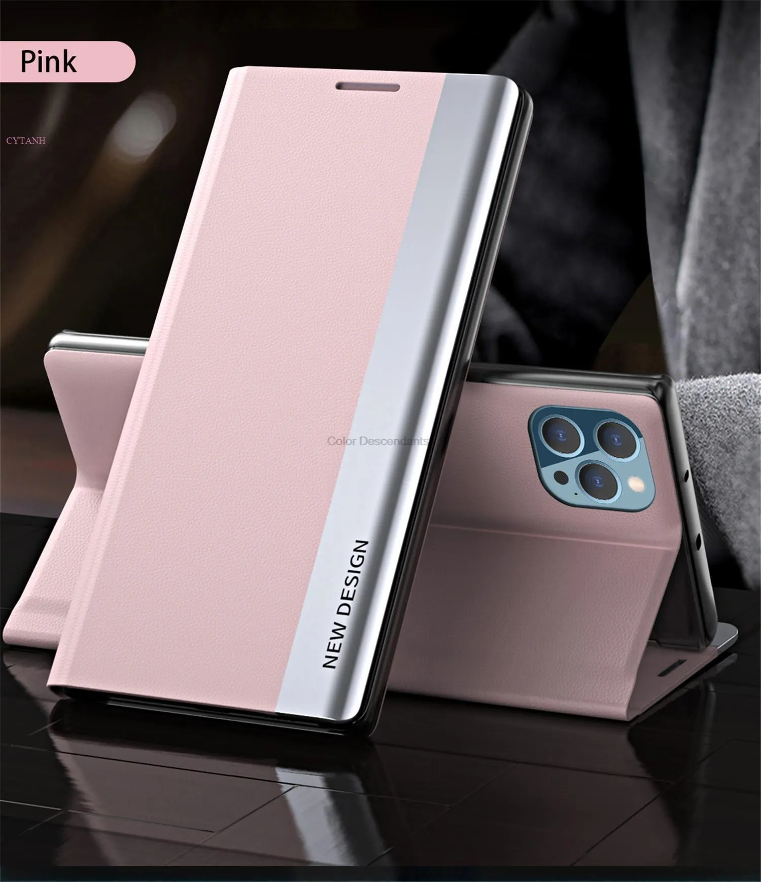 Premium Flip Phone Case with Stand for Huawei P30, P40 Lite E, P Smart ...