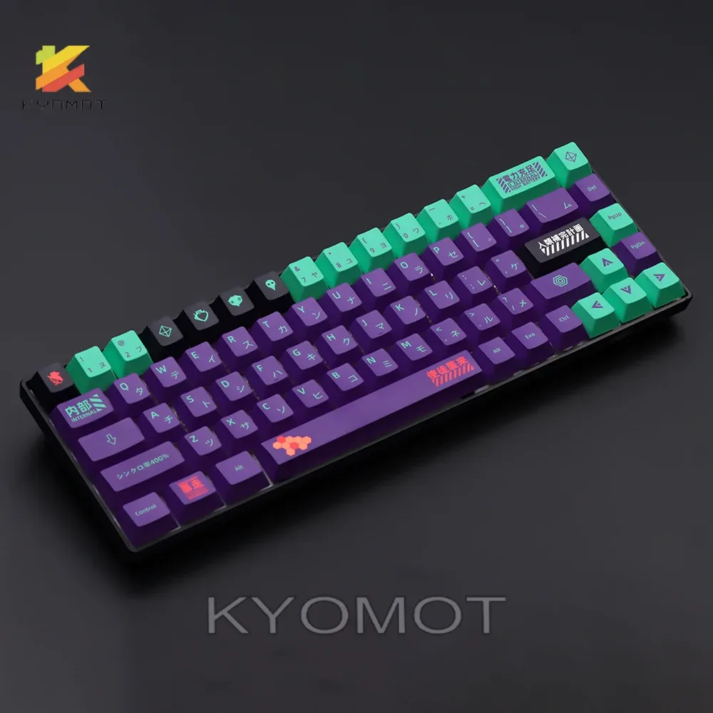 KYOMOT EVA 01 Anime Keycaps With Cherry Profile And PBT Dye Sub For MX ...