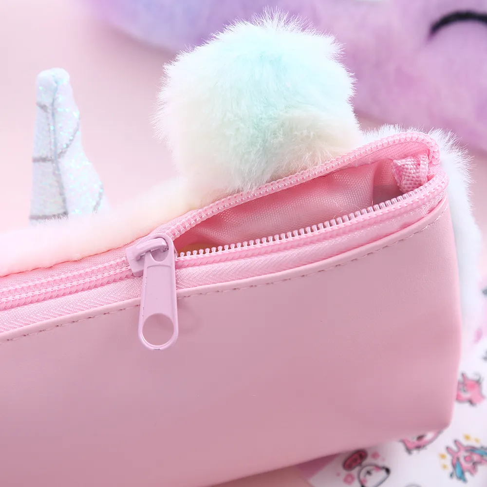 Kawaii Plush Unicorn pencil pencil case for Girls