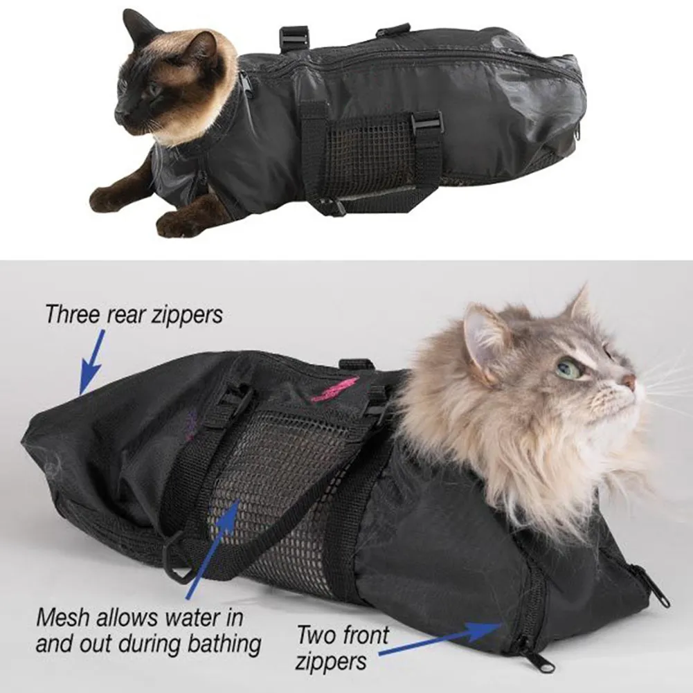 Adjustable Mesh Cat Petsmart Cat Bathing Bag With Oxford Cloth For ...