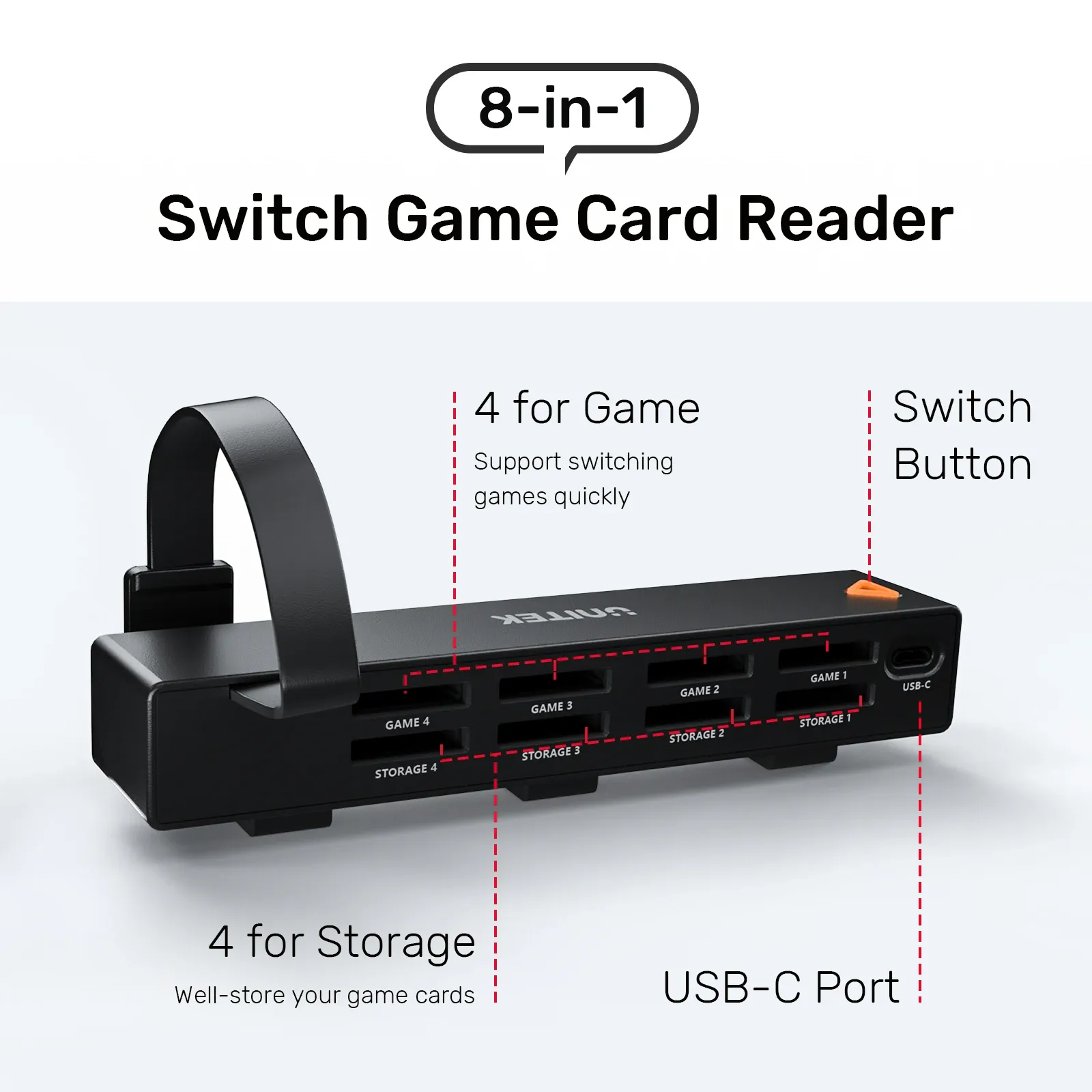 DHgate.com:4-in-1 Game Card Reader for Switch OLED/Switch - Quickly ...