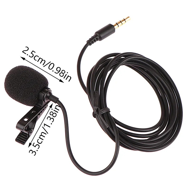Noise-Reduction Clip-On Microphone with USB and Type-C Connection for ...