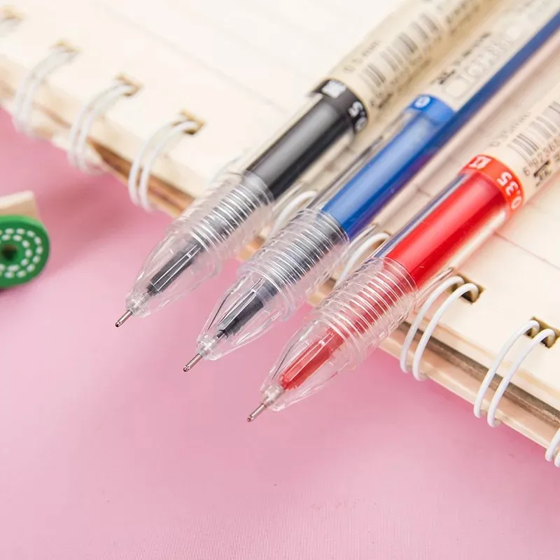 35mm Ultra-Fine Gel Pen Refills, Mix Rod Needle Tip, Blue/Black/Red Ink ...