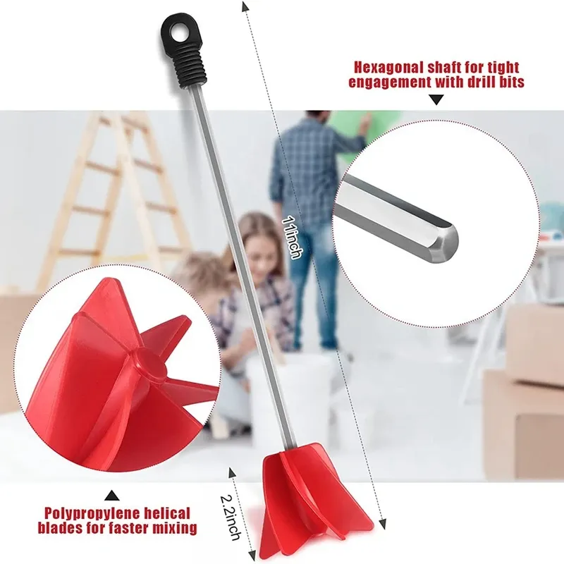 3-Piece Power Paint Mixer Set: Heavy Duty Drill Attachment for Smooth ...