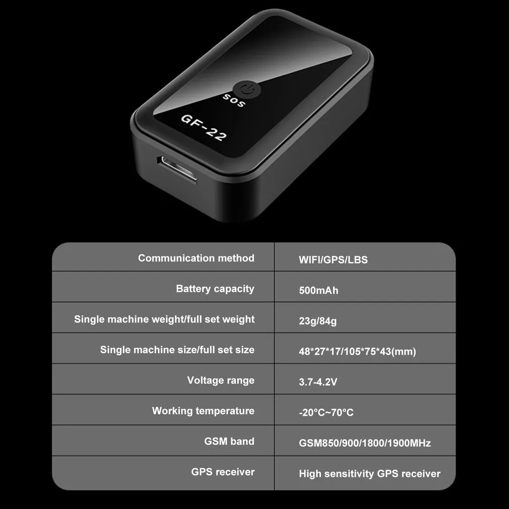 Mini GF22 GPS Car Tracker Real Time Tracking Anti Theft Anti Lost ...