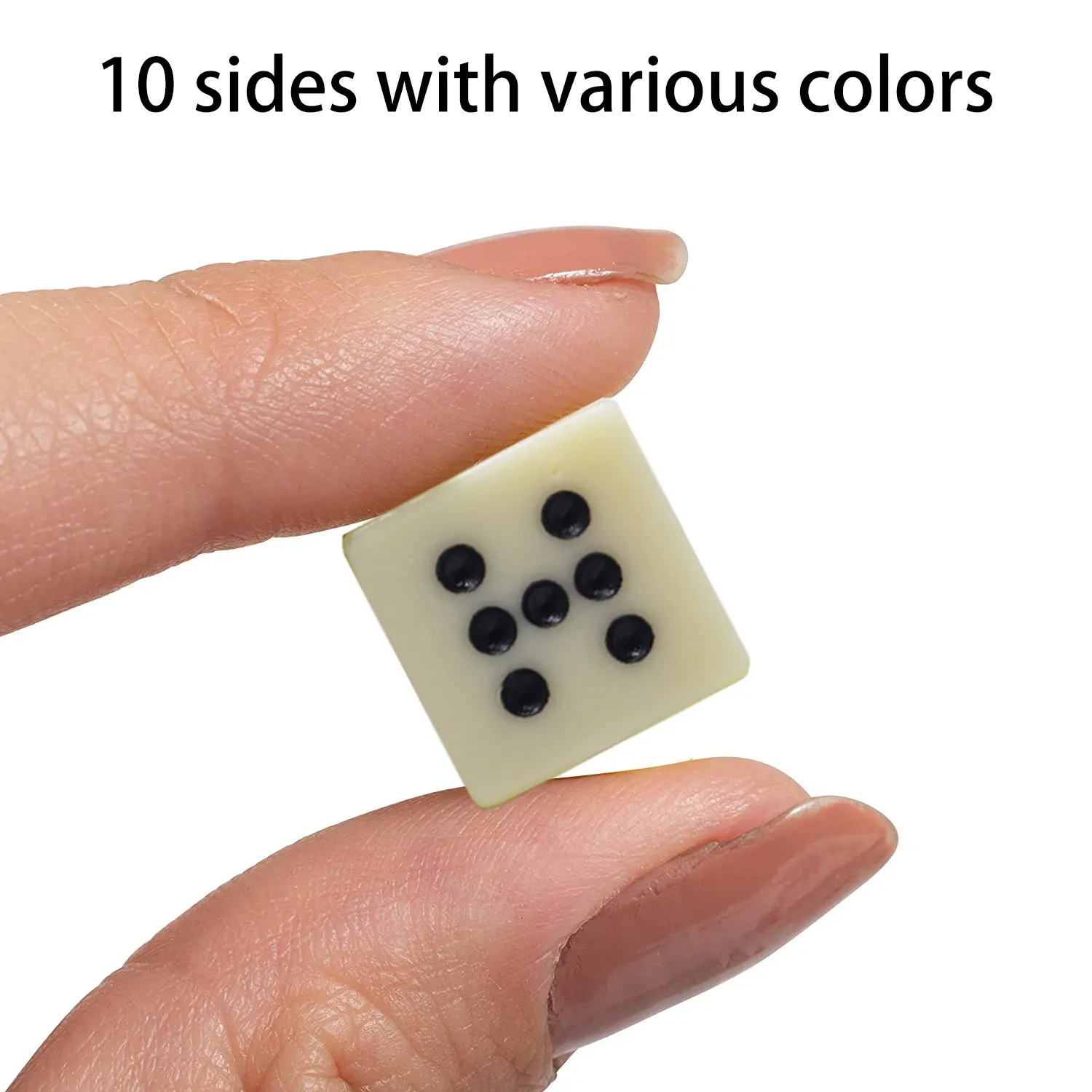 DHgate.com:Spanish Square Corner Acrylic Poker Dice Set (Yellow, 10 ...