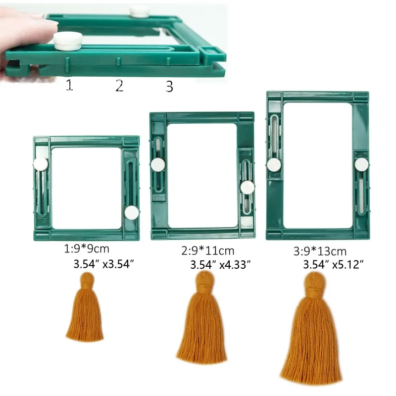 Handmade Tassel Tool Adjustable Square Plastic Frame for Hand-Knitting ...
