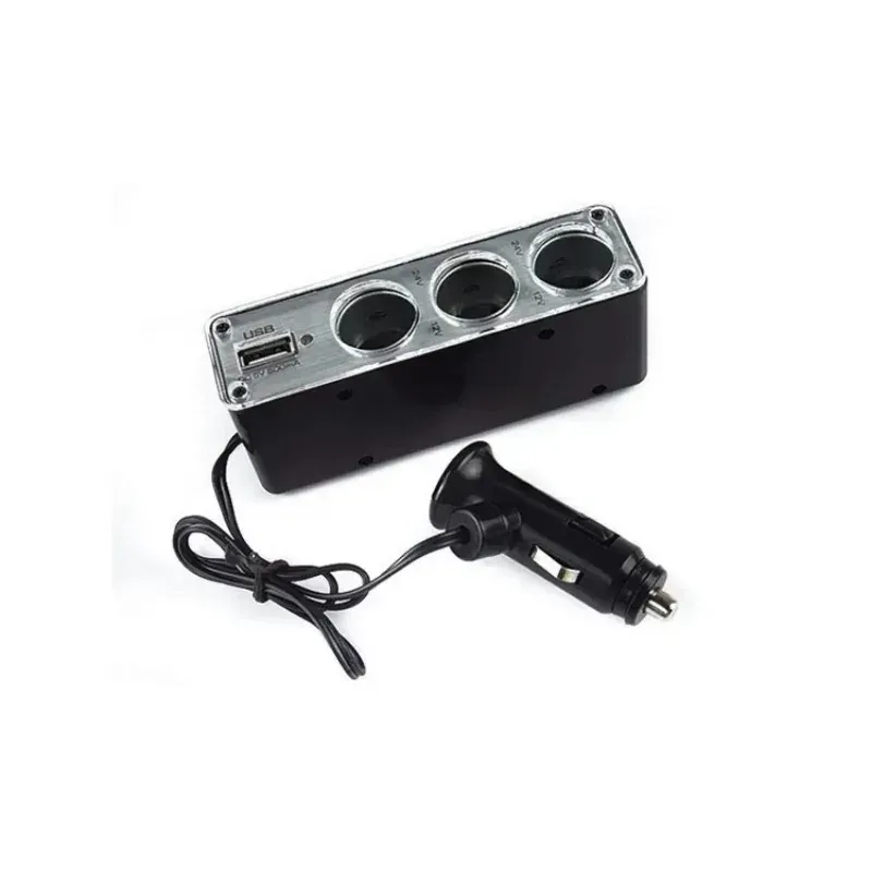 Bluetooth Cigarette Lighter Adapter With USB Charging Port & DC Outlet ...