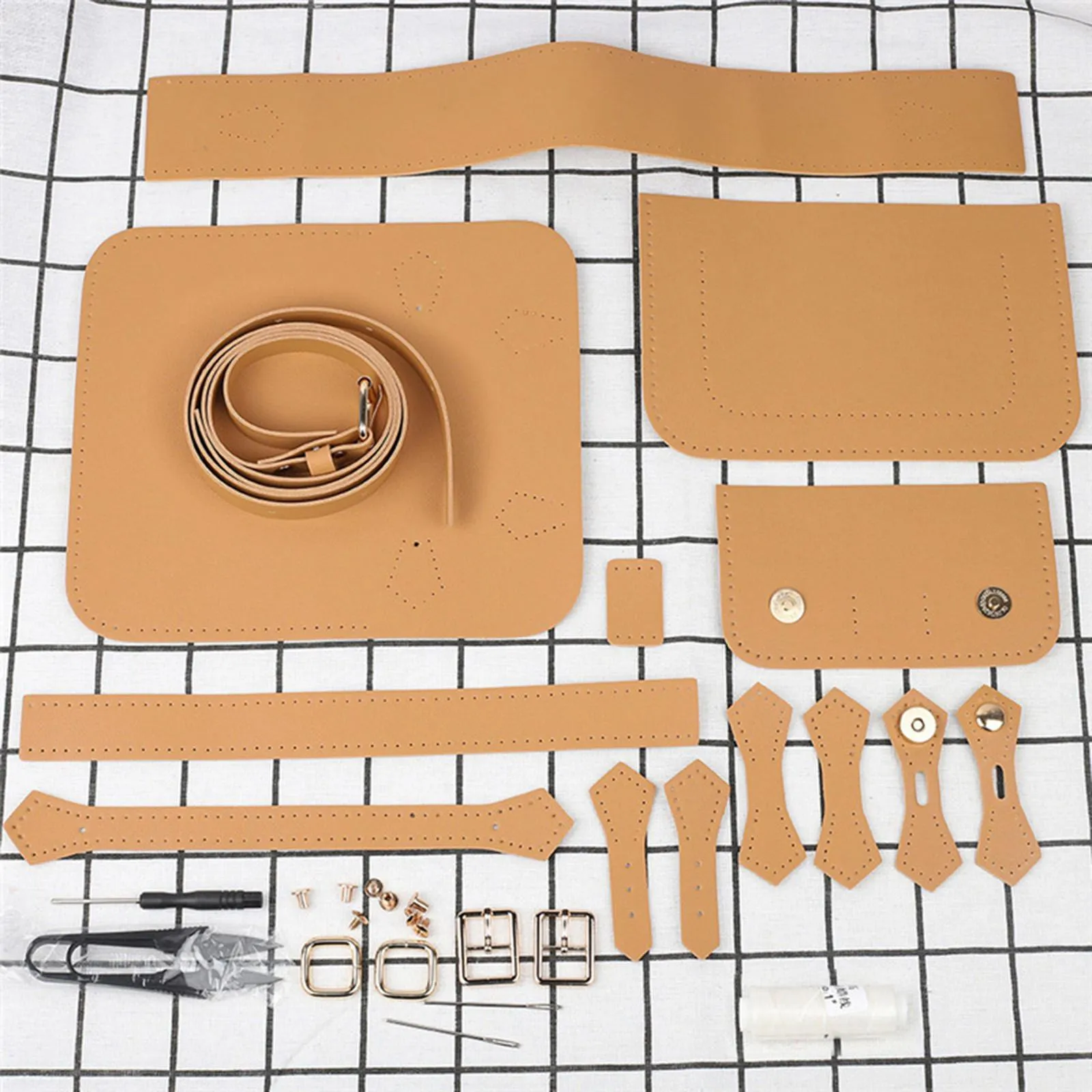 DIY Leatherworking Kit Genuine Leather Craft Tools & Supplies for ...