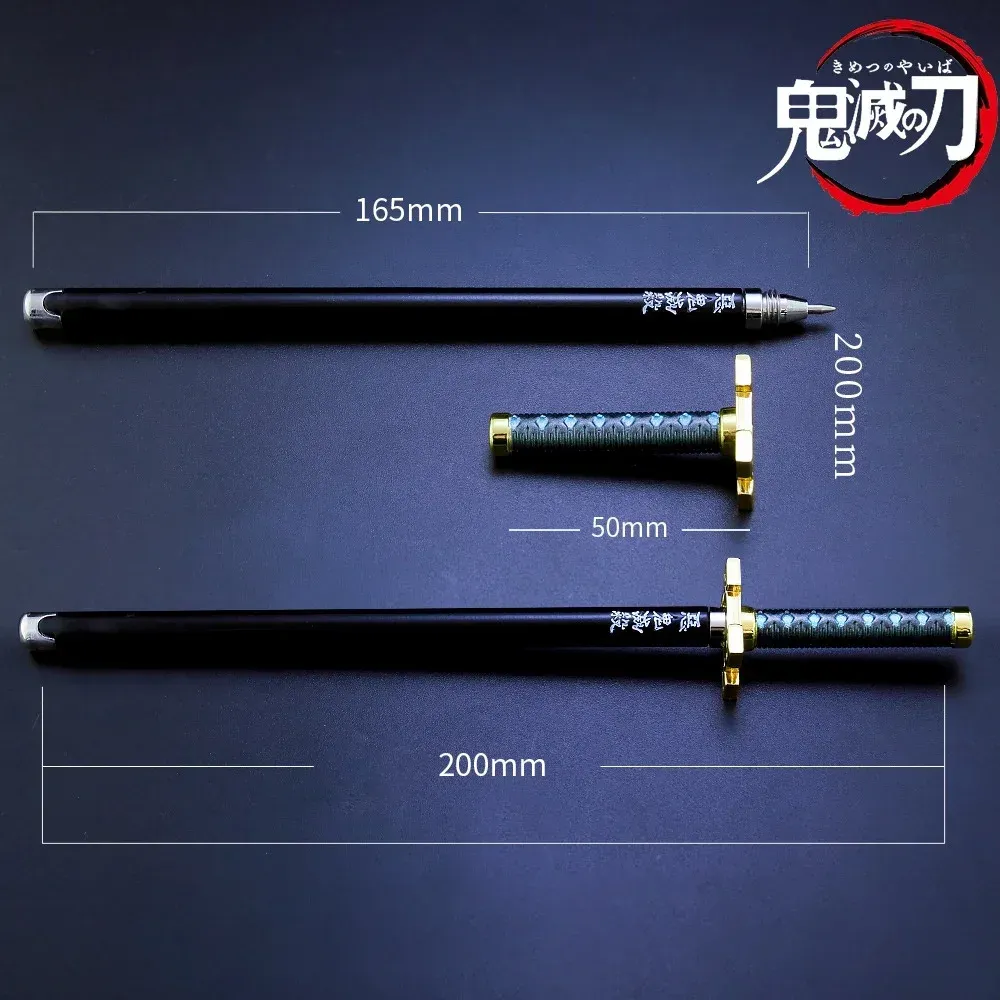 Mini Katana Anime Sword Gel Pen 0.5mm Black Ink Refill Writing Pen ...