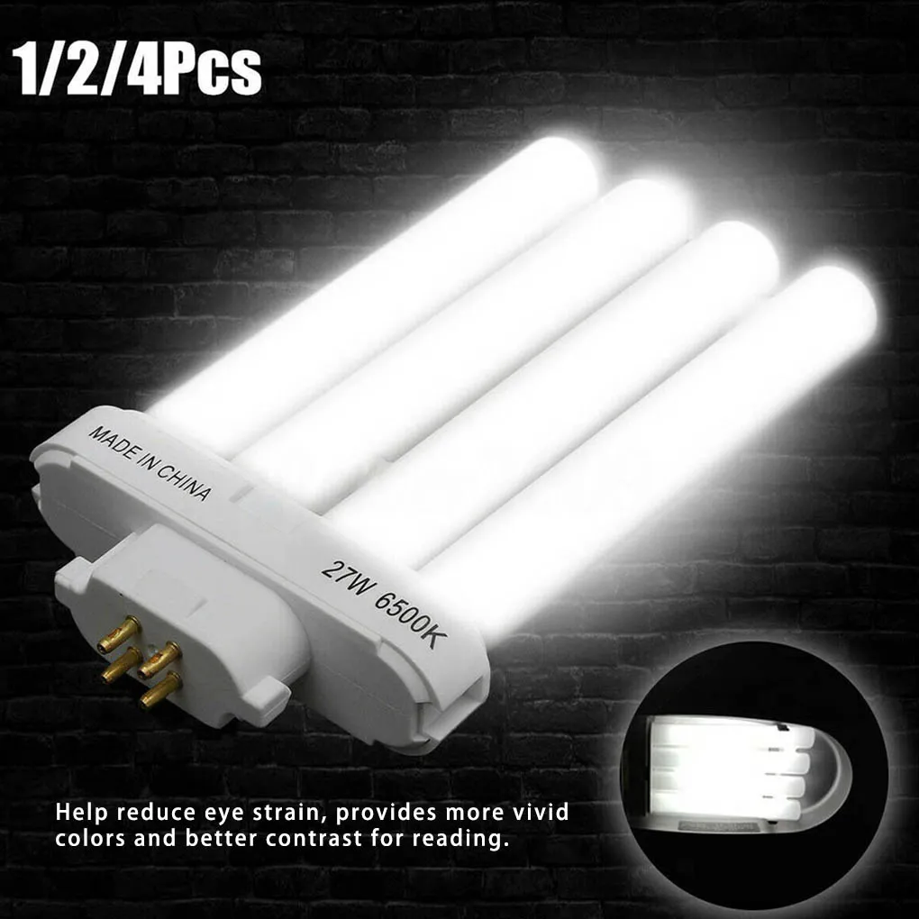 DHgate.com:Light Bulbs Tubes - 3/2/1PCS 27W 4-Pin Quad Tube Compact Fluorescent Light Bulb ...