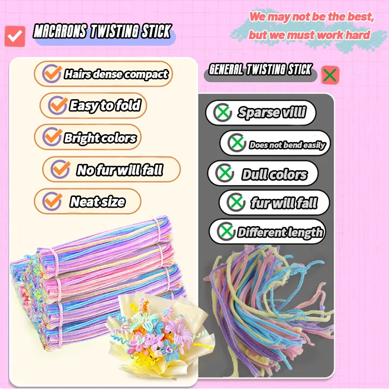 Pipe Cleaner Chenille Stems Plush Wire Twisting Bar... From Ddmymaster ...