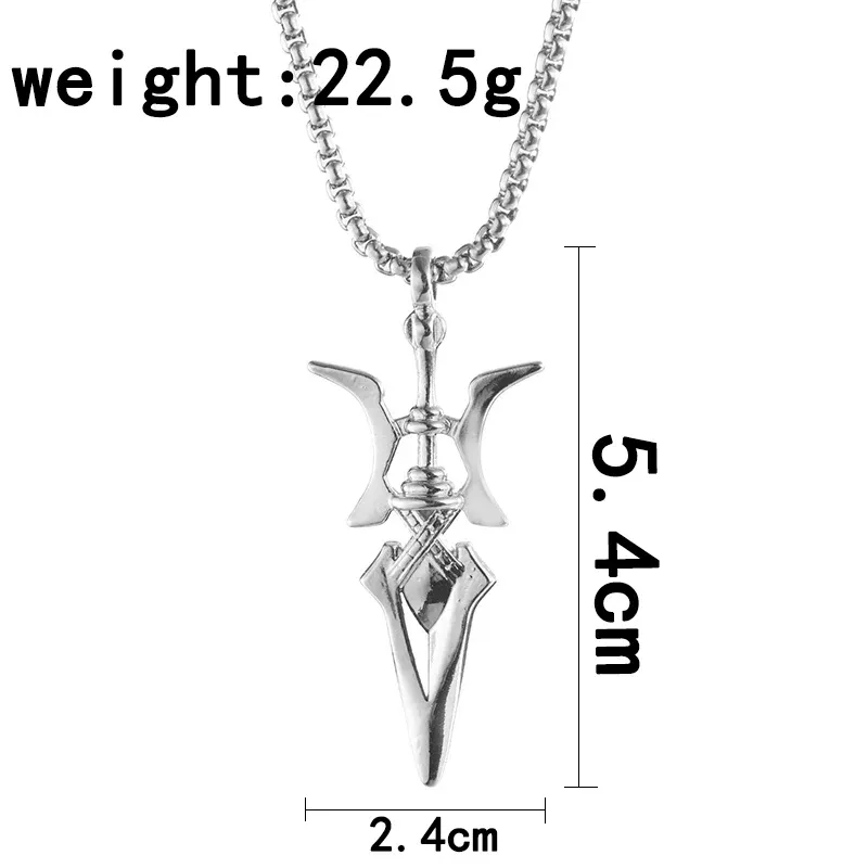 Death Note Misa Amane Cosplay Halberd Mens Arrowhead Necklace Anime ...