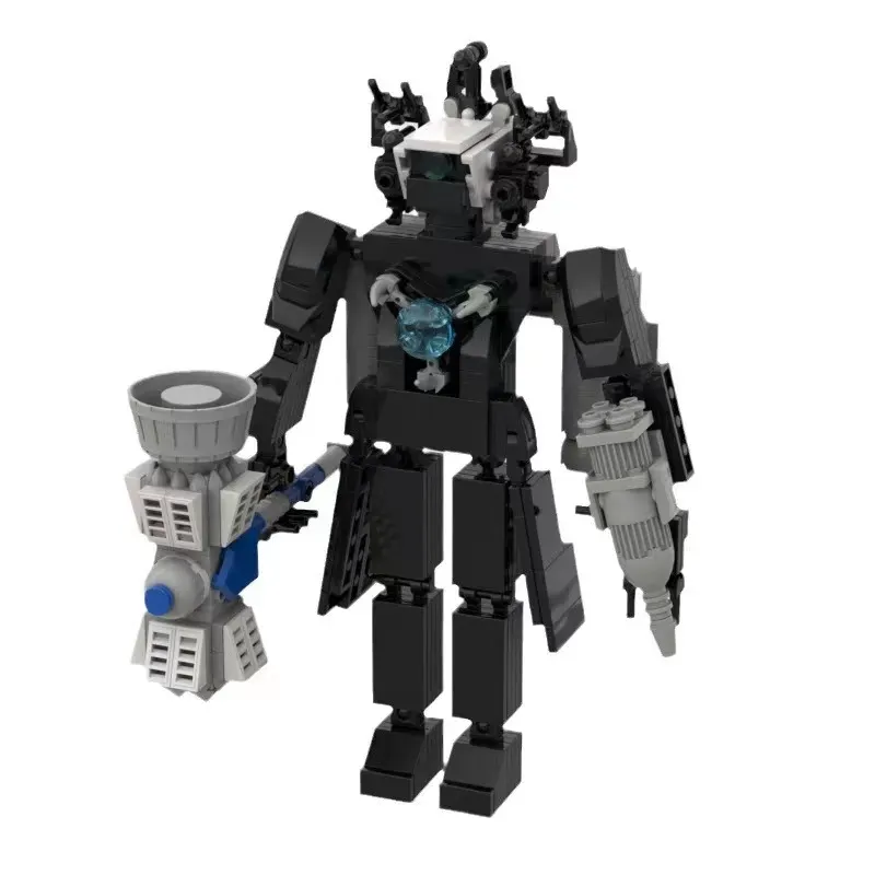 Skibidi Toilet Man vs Monitor Building Block Set with Camerman Titan ...