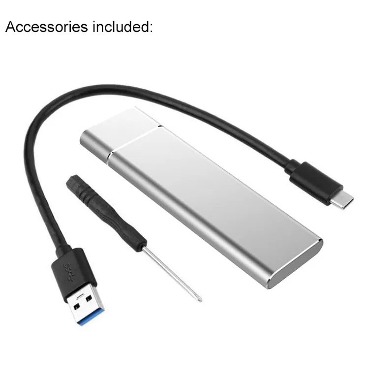 UTHAI USB3.1 Type C To M.2 NGFF SSD Enclosure M2 To USBC Mobile Hard ...