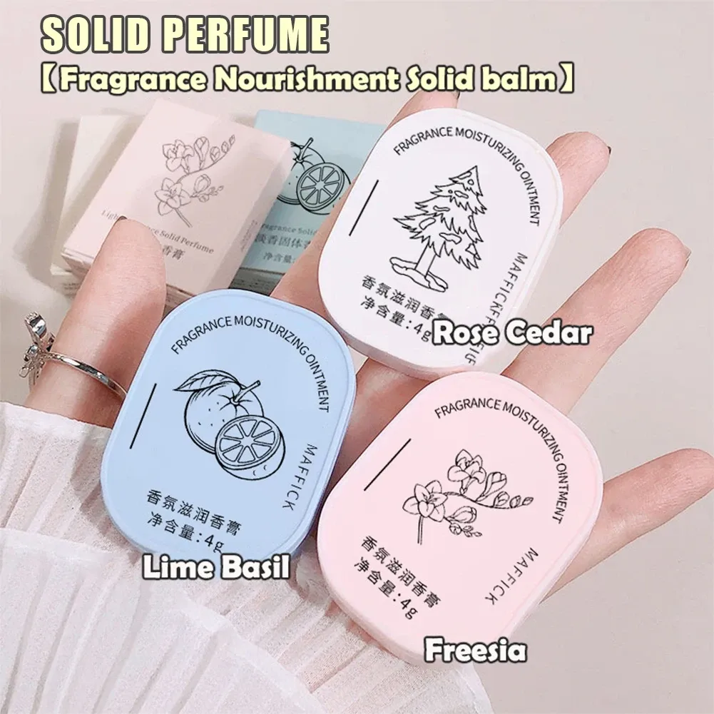 Solid Perfumes: Portable Pocket Balm, Mild Lasting Aroma - Floral ...
