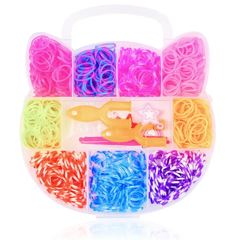 DHgate.com:2024600pcs Colorful Rubber Bands Loom Band Set for DIY ...