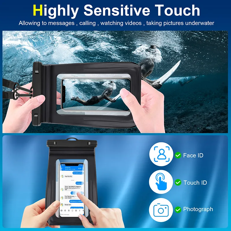 HAISSKY IPX8 Waterproof Phone Pouch | For iPhone, Samsung, Xiaomi ...