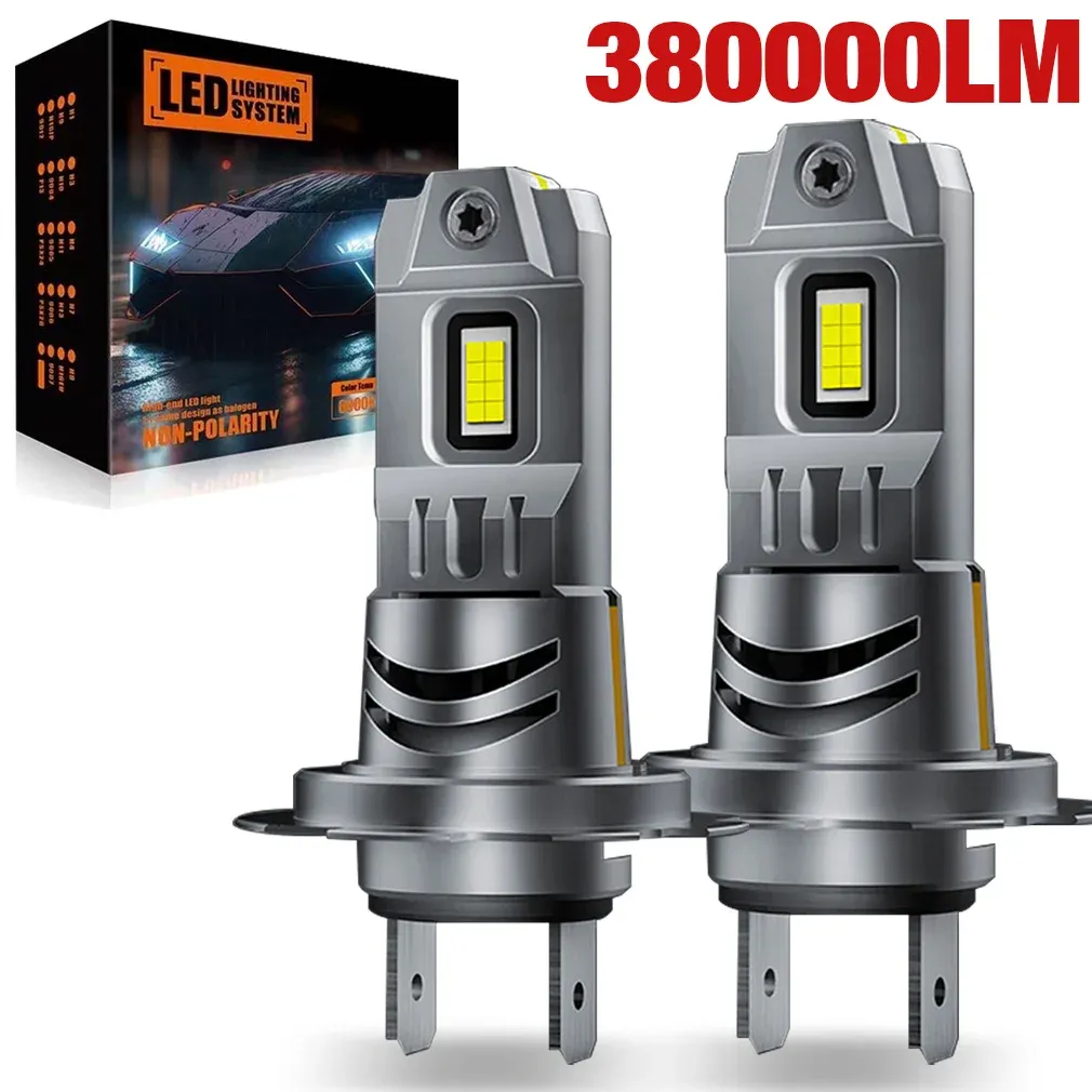 DHgate.com:H7 LED Headlight Bulbs - 380,000LM, 16 CSP 3570 Chips, Canbus, 6000K White, Turbo ...