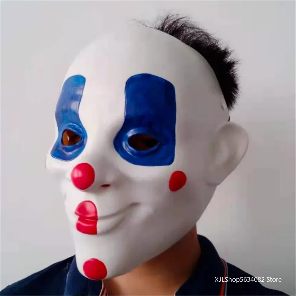 Joker Bank Robber Mask Clown Masquerade Carnival Party Fancy Latex Mask ...