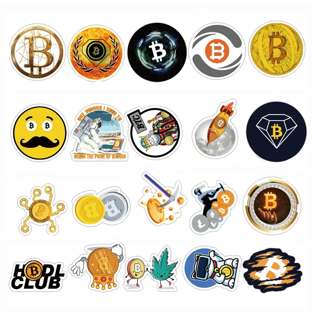 DHgate.com:Waterproof Bitcoin Stickers for Laptops, Notebooks, Journals ...