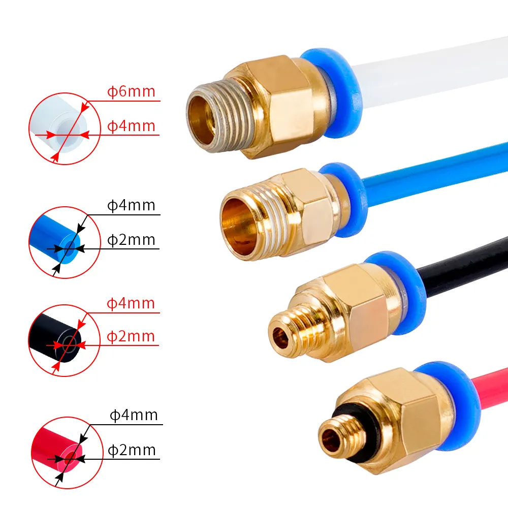 Air Hose Fittings And Connectors Pneumatic Quick Couplers For 3D ...