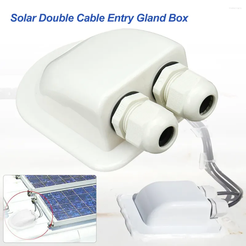Weatherproof Double Cable Entry Gland - Solar Panel Wire Box for RV ...