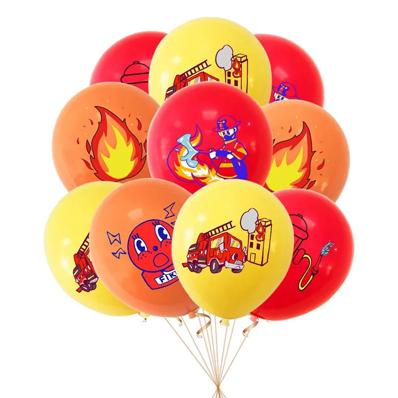 Fireman Sam Latex Party City Helium Balloons Set Of 10/50 For Kids ...