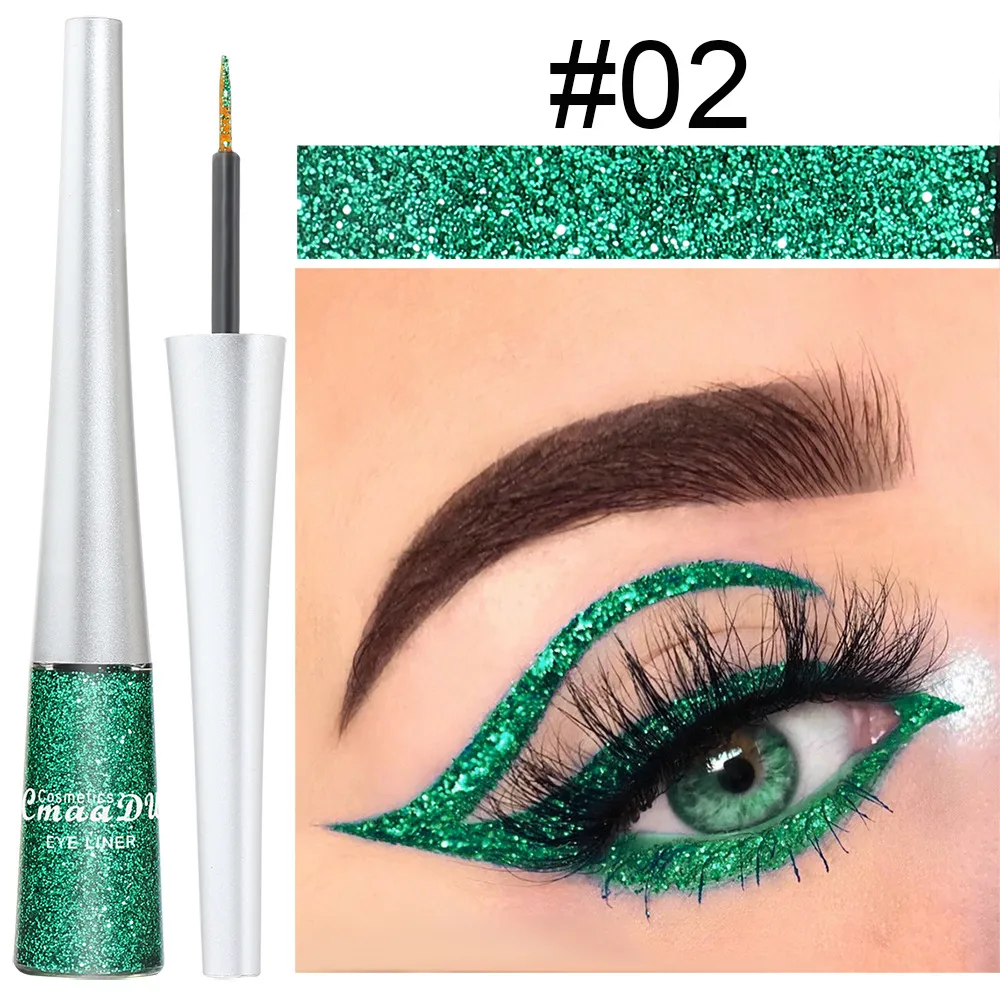 CmaaDu Colored Gel Eyeliner Quick-Drying Liquid Gel Non-Smudge Eye ...