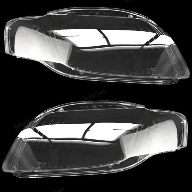Transparent Housing Front Headlights Lens Shell Cover for Audi A4 B7 ...