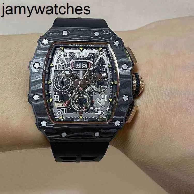 Luxury Tourbillon Mechanical Watch - Red Devil Carbon Fiber Design ...