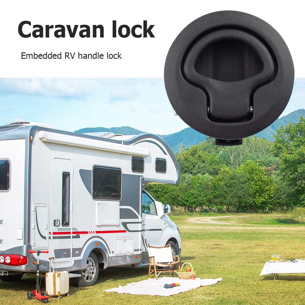 Boat Door Flush Latch 2024, Round Plastic Marine Deck Locker Catch For ...