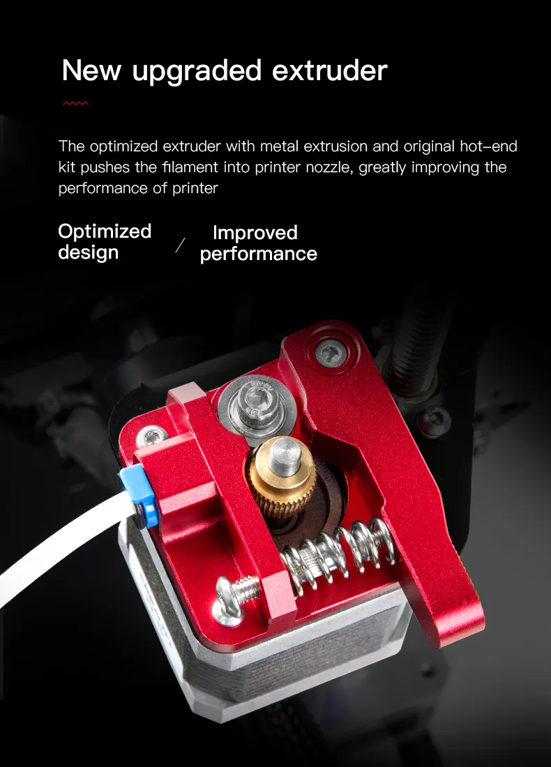 3D Printer Extruder Kit Upgrade Red Metal Aluminum... From Ddmyhome ...
