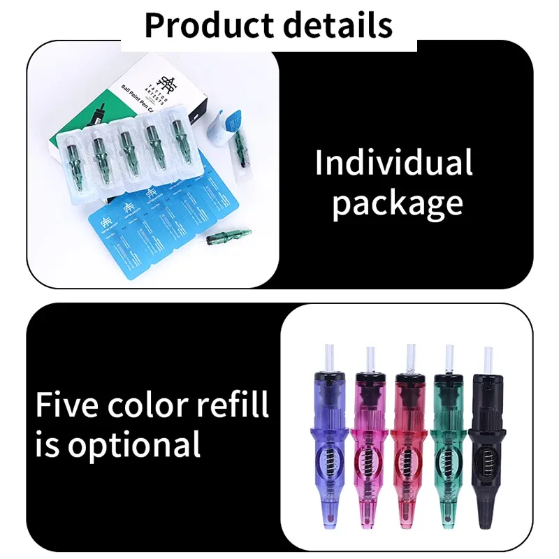 DHgate.com:20PCS Professional Tattoo Machine Refill Cartridge Needles ...