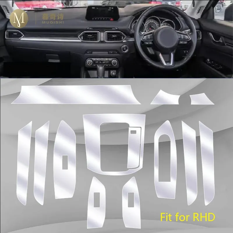 For Mazda CX 5 2017 2023 Car Interior Center Console Transparent/Matte ...