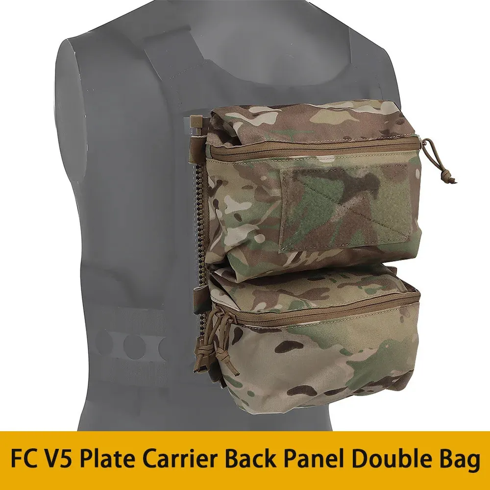 Tactical Ferro Style Back Panel Double Bag With General Purpose Pockets ...