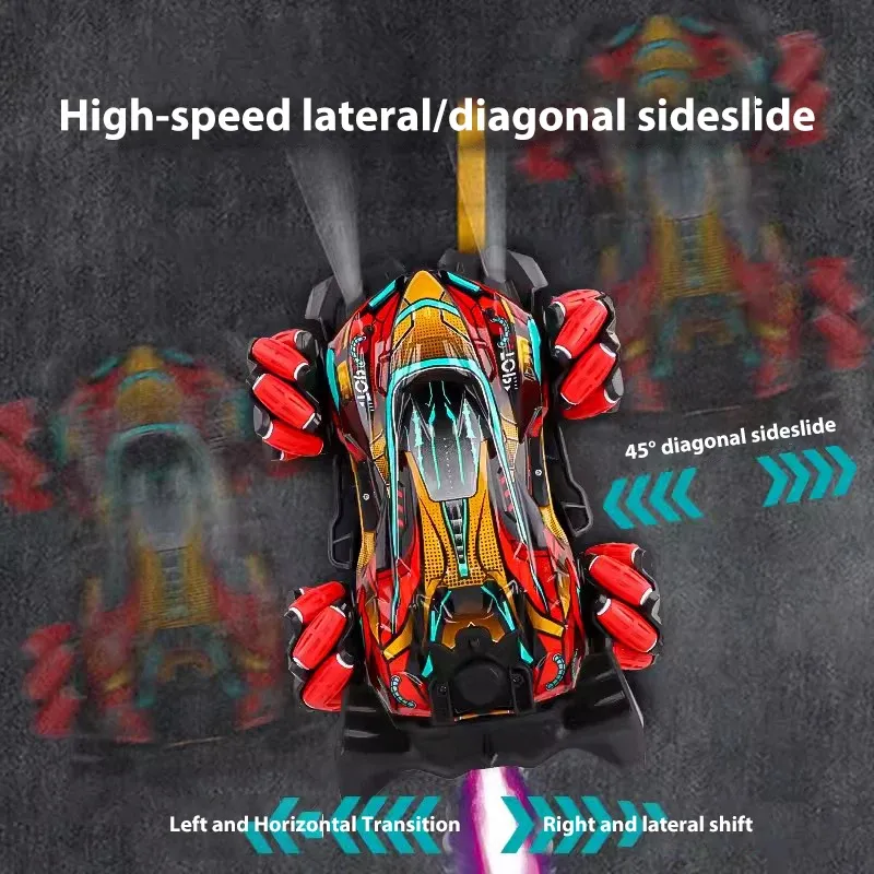 RC Gesture Control Drift Car with Music LED, 2.4G Spray Stunt Car, 4WD ...