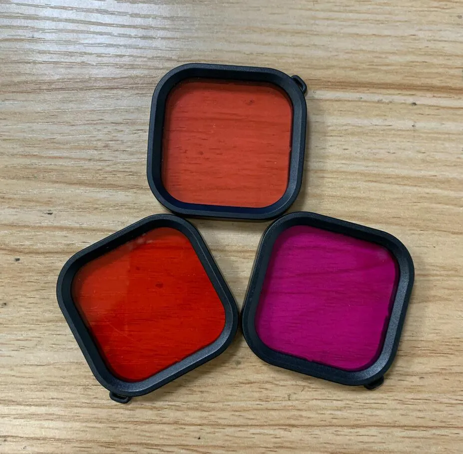 GoPro Waterproof Shell Filter Three-Color Set Red Pink Purple ...
