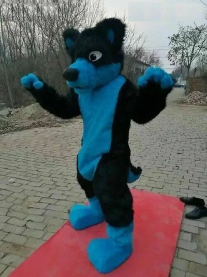 2024 Long Fur Husky Blue Husky Fursuit For Bule Dogs Perfect For Fancy ...
