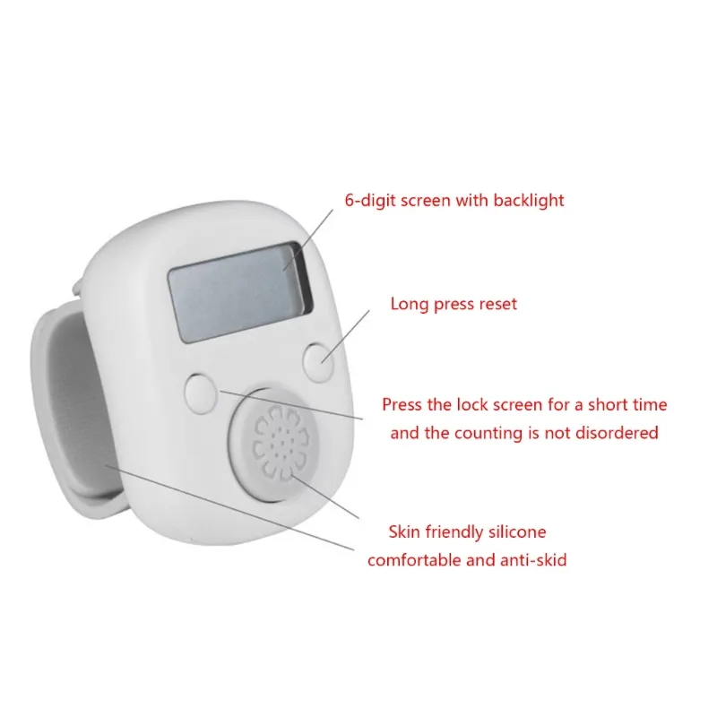 Electronic Finger Counter, Resettable 6-Digit LCD Electronic Digital ...