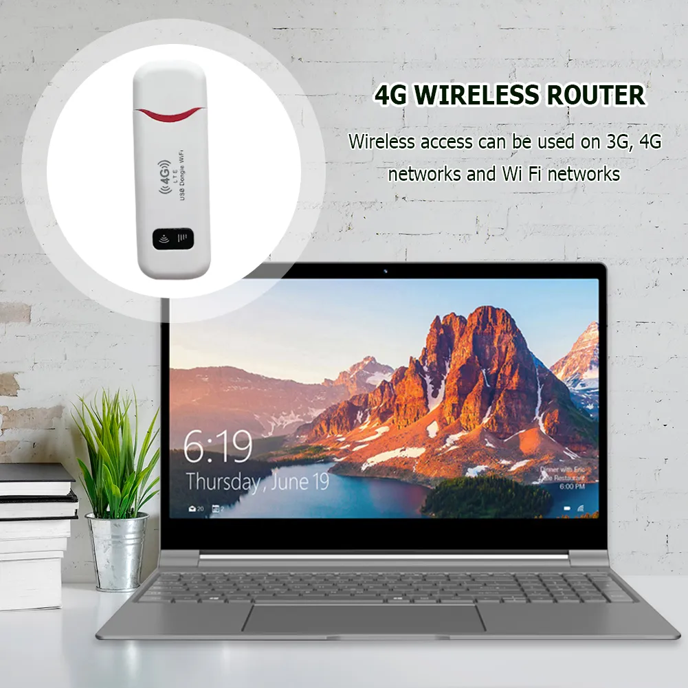 4G LTE WiFi Router 150Mbps USB Modem Stick With SIM Card Slot Portable ...